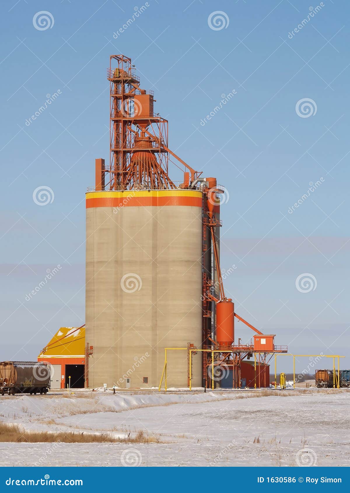Grain Terminal stock photo. Image of railway, wheat, farm - 1630586