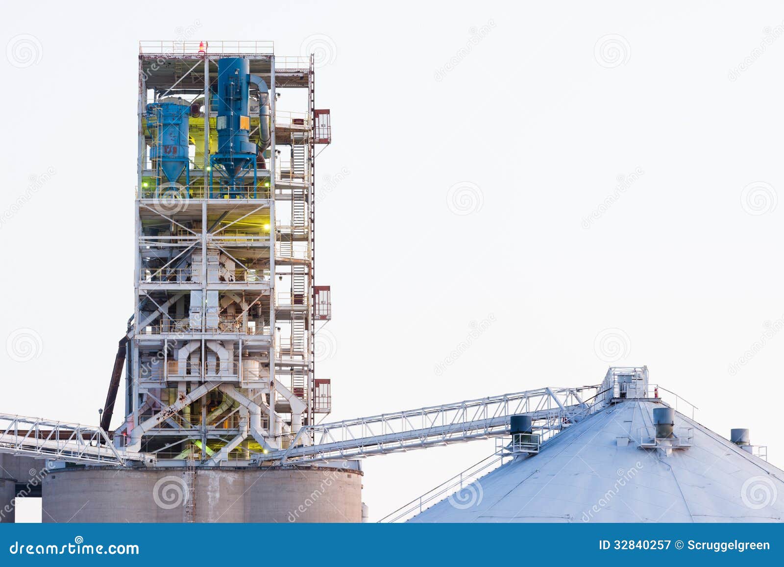 Grain Terminal stock image. Image of warehouse, industry - 32840257