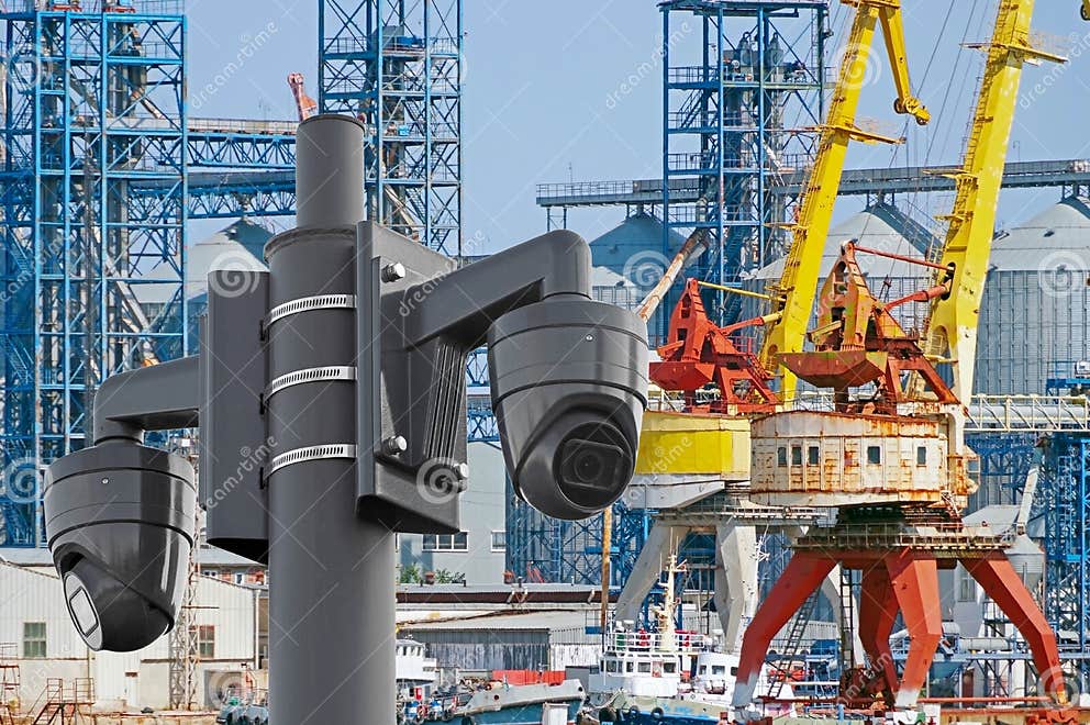 Grain Terminal - Transshipment Complex Stock Image - Image of modern, device: 220347273