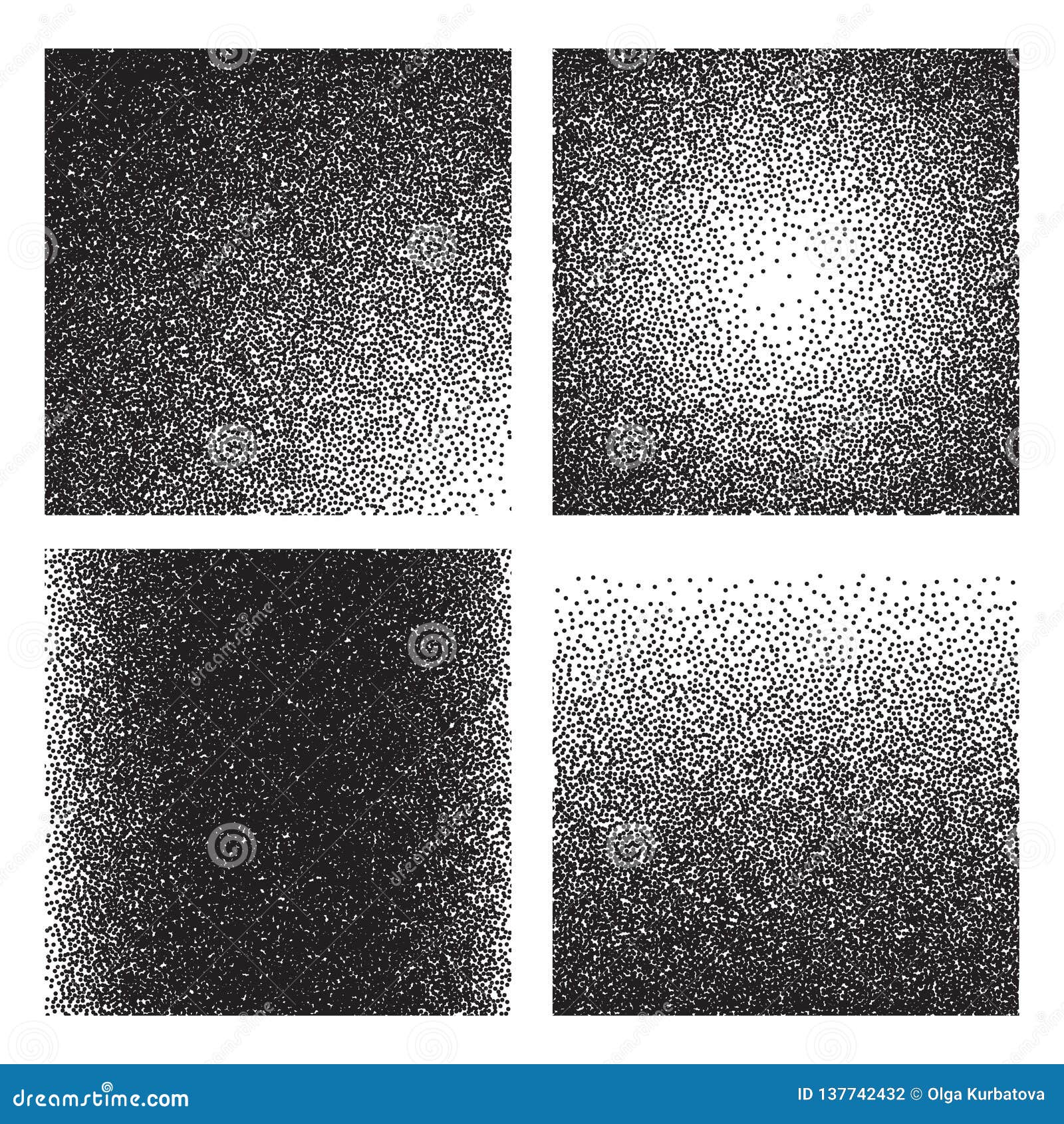 Grain Textures. Sketch Gradient Printed Grainy Effect. Halftone Sand ...