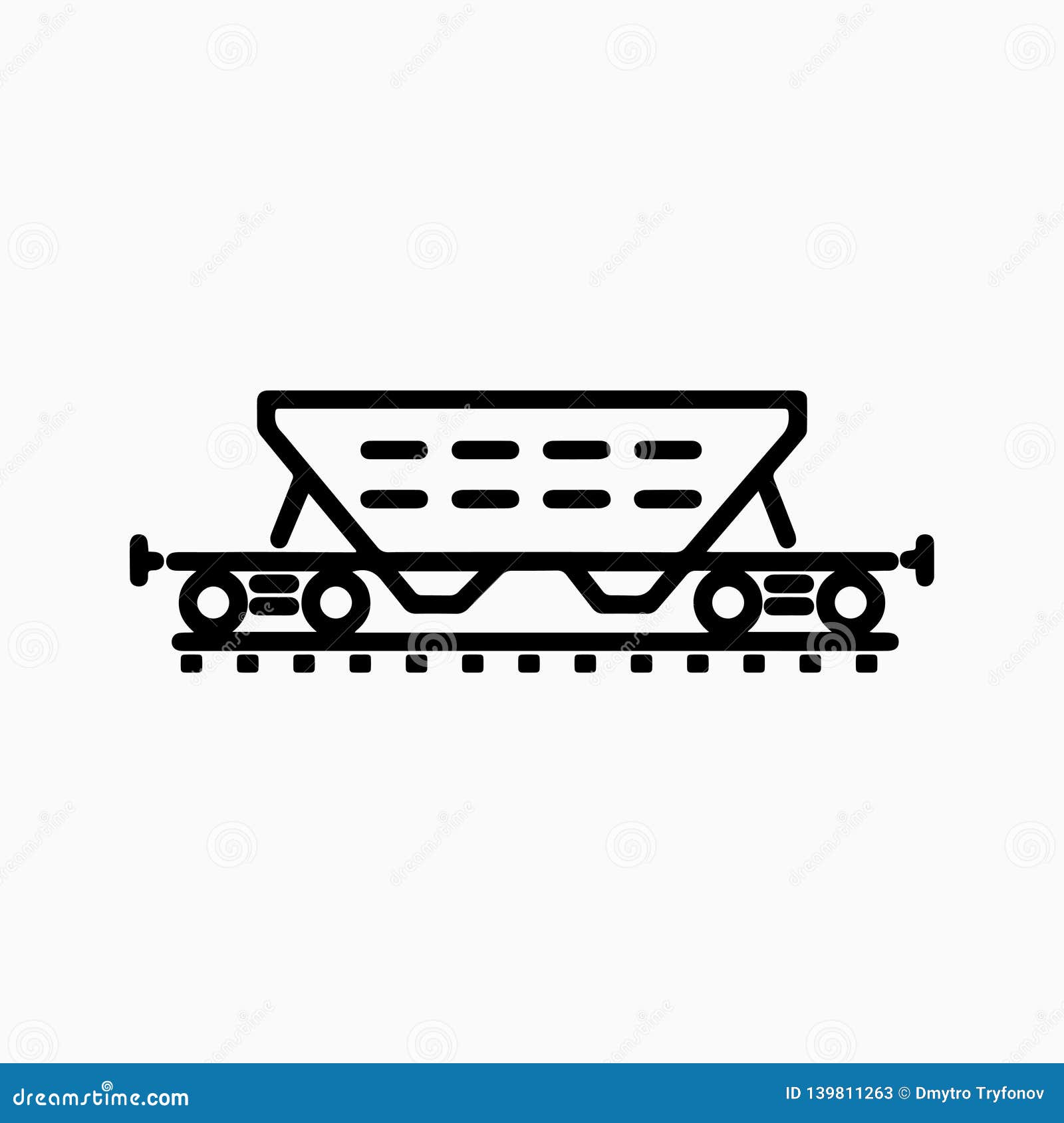 Grain Wagon, Freight Train, Web Icon Stock Vector - Illustration of ...