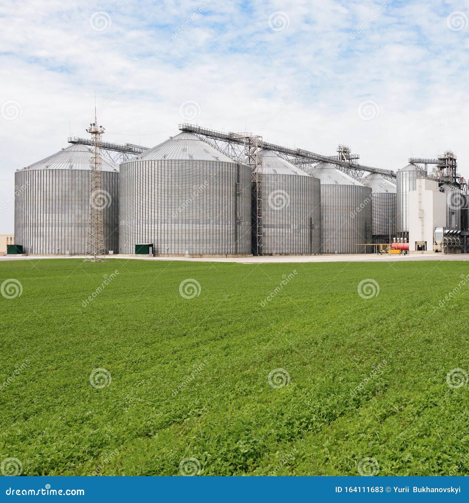 High Tech Industrial Buildings of Modern Plant for Storage and ...