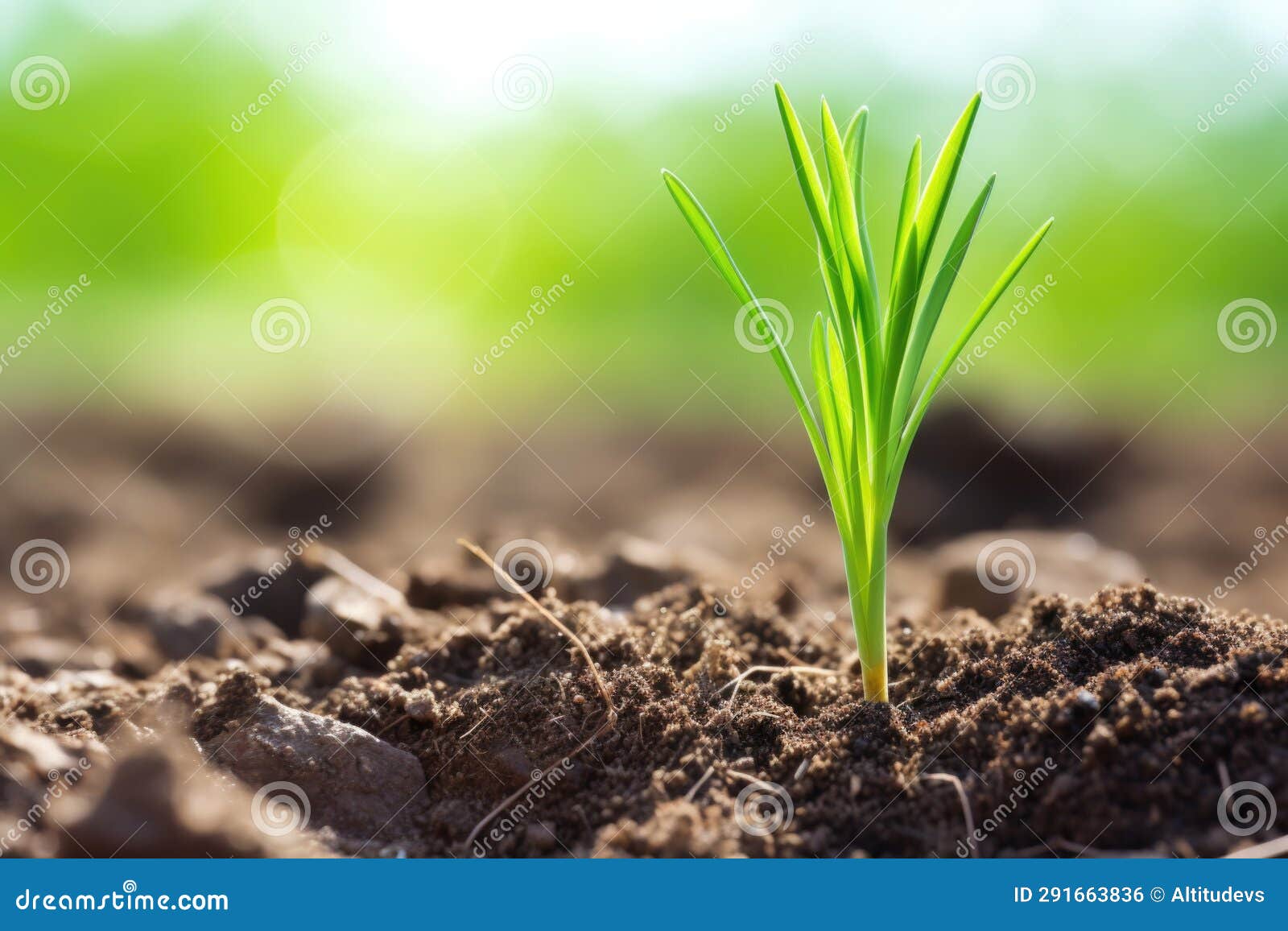 A Grain of Wheat in Fertile Soil Stock Photo - Image of organic ...