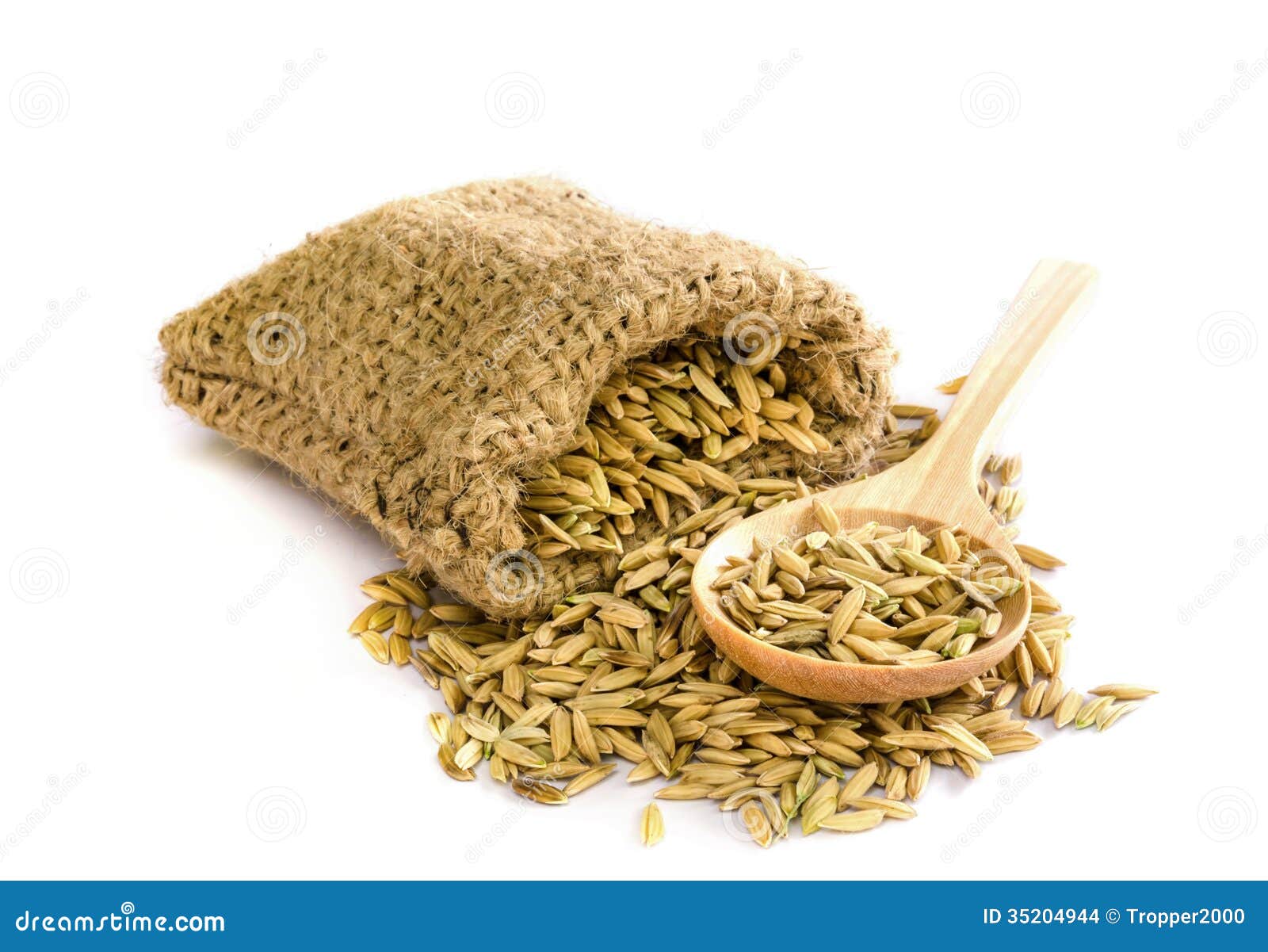 Graine De Riz Non-décortiqué. Photo stock - Image du granuleux, fermier ...