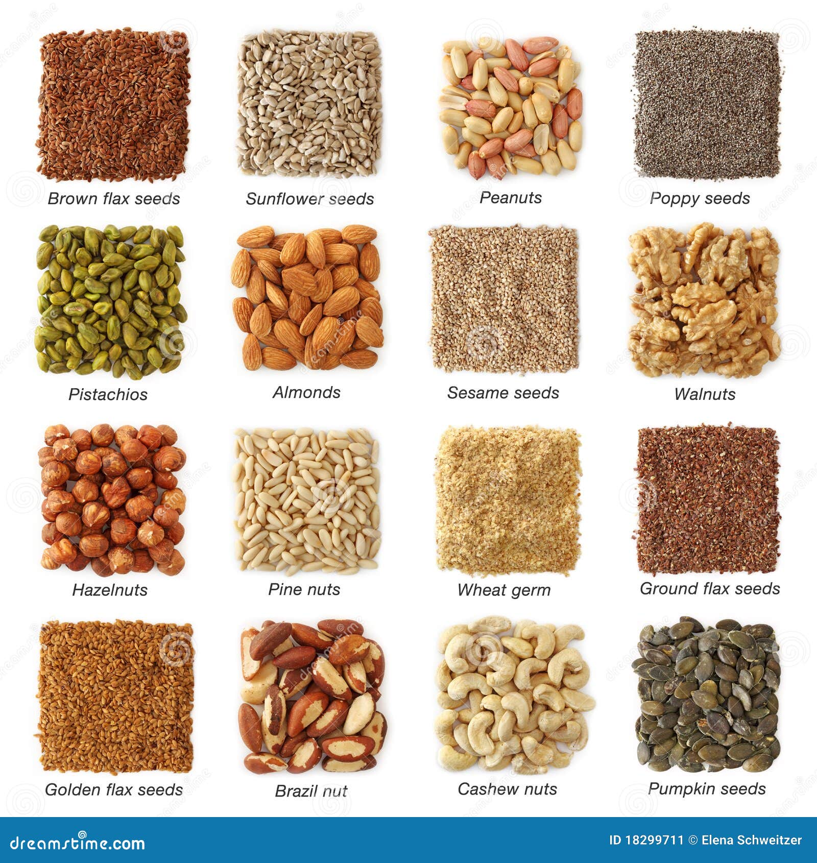 Graines Oléagineuses Et Noix Image stock - Image du ingrédient ...