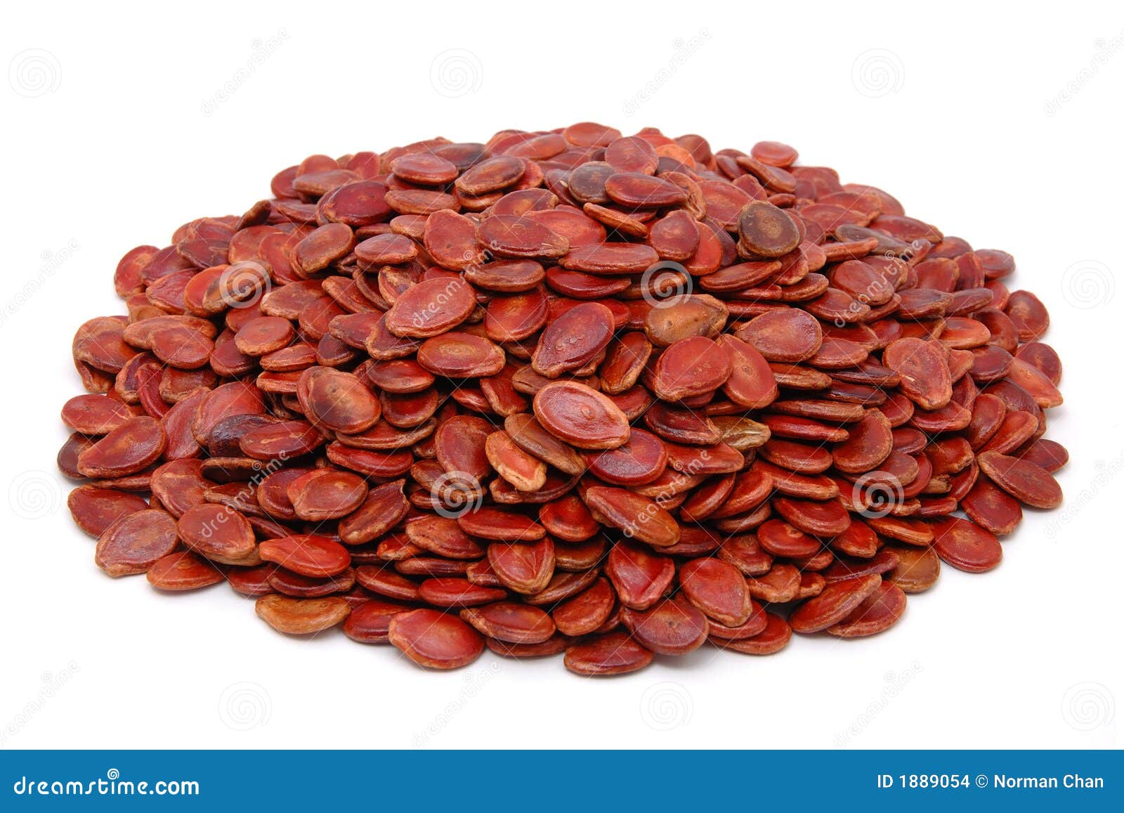 Graines rouges de melon photo stock. Image du nourriture - 1889054
