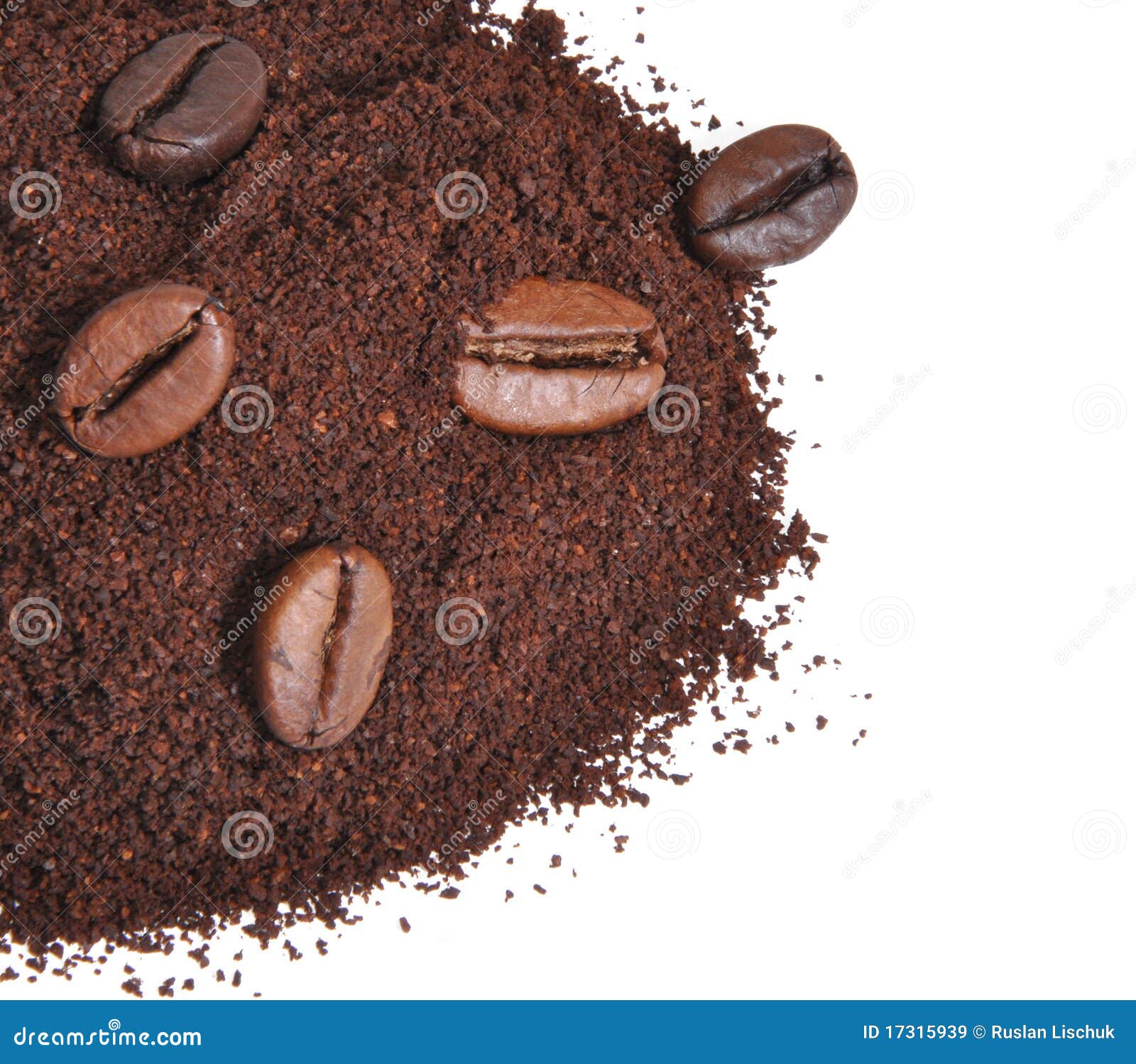 Grains of Coffee on the Ground Coffee Stock Image - Image of coffee ...