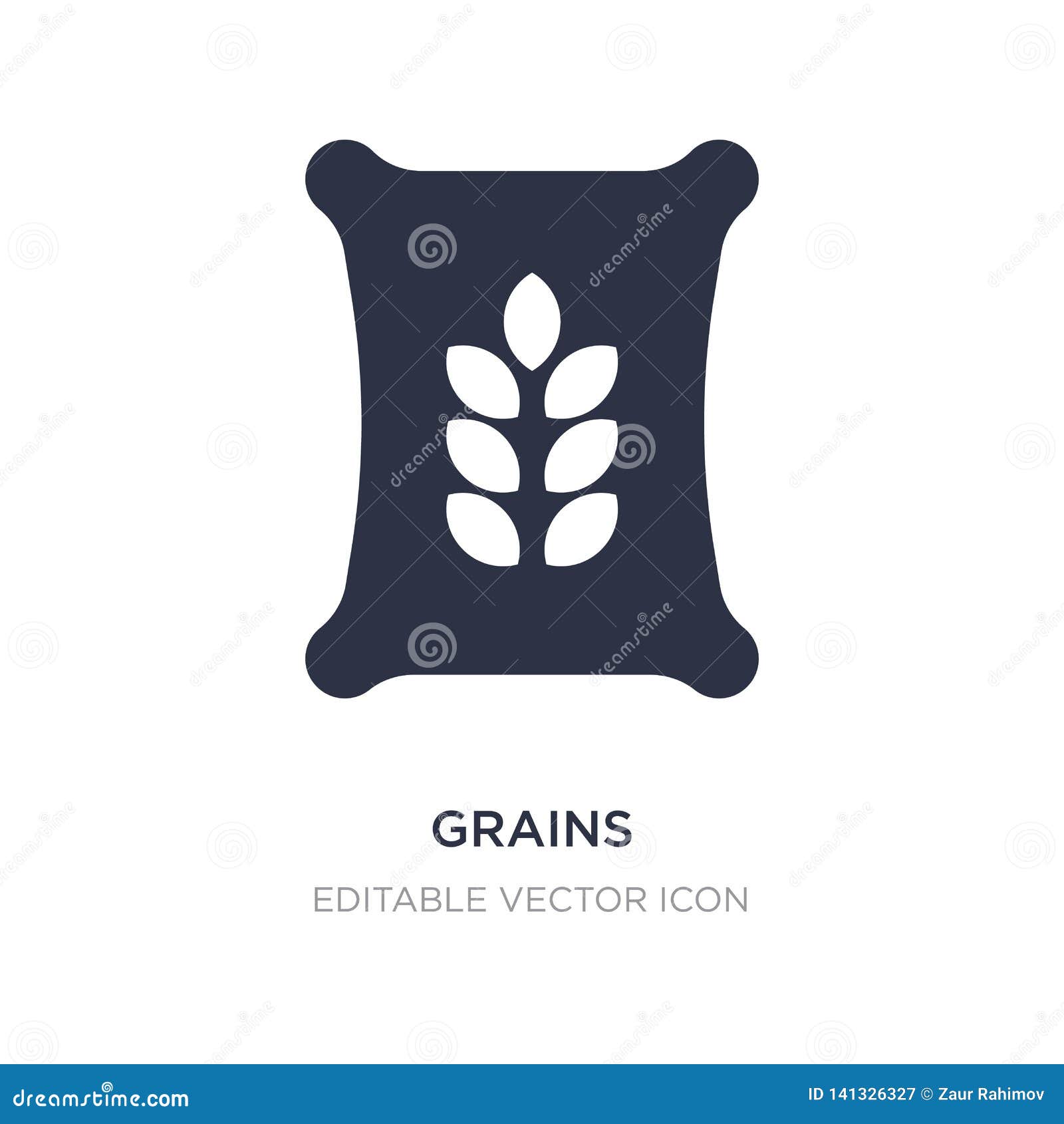 Grains Icon Vector Sign And Symbol Isolated On White Background, Grains ...