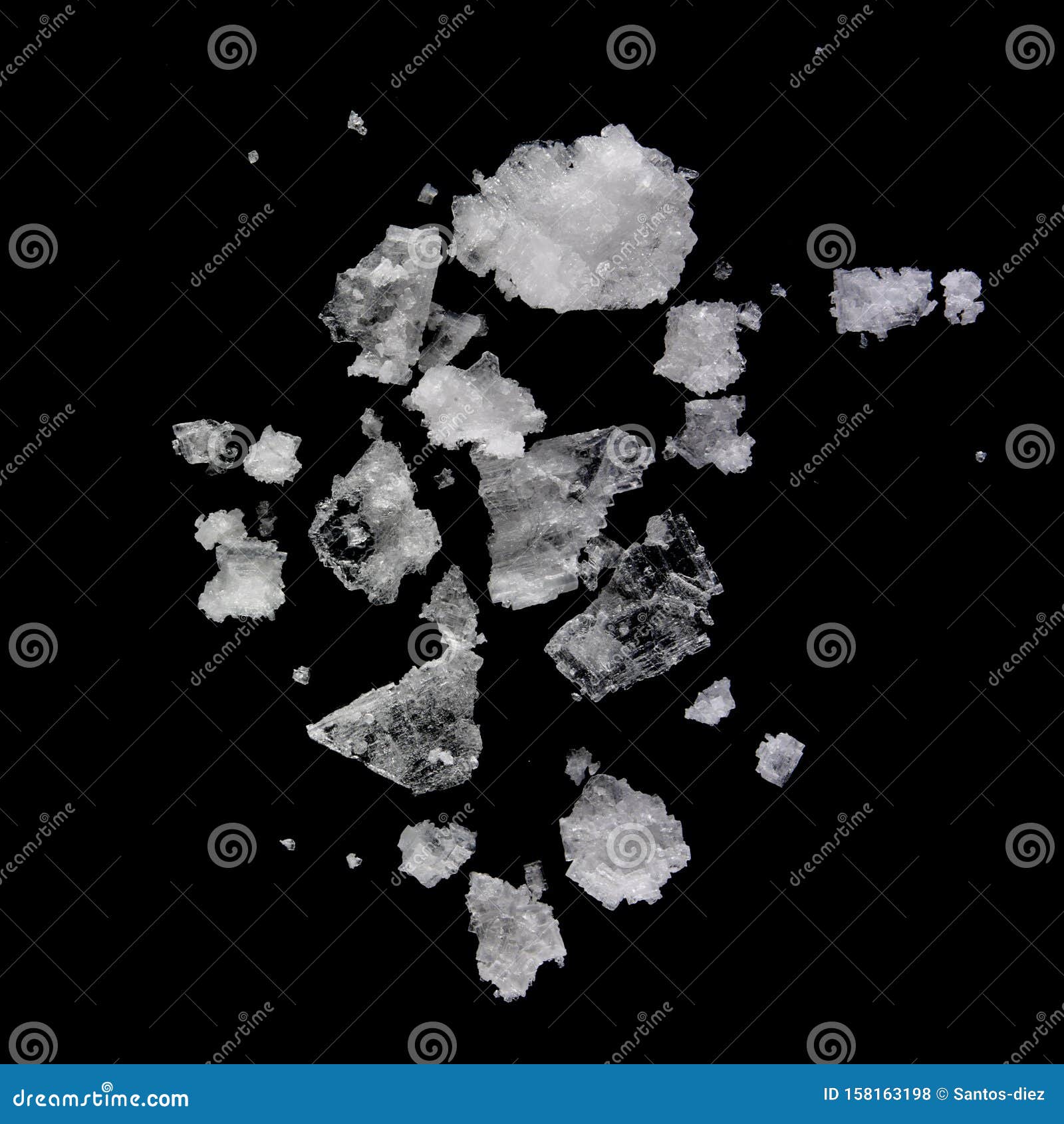 Grains of salt stock photo. Image of natural, salt, black - 158163198