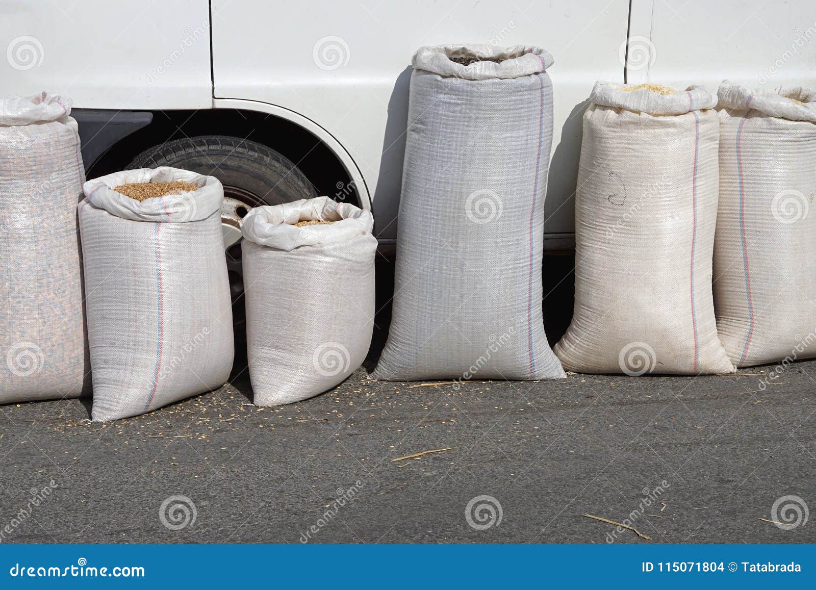 Bulk sacks stock photo. Image of white, grain, goods - 115071804