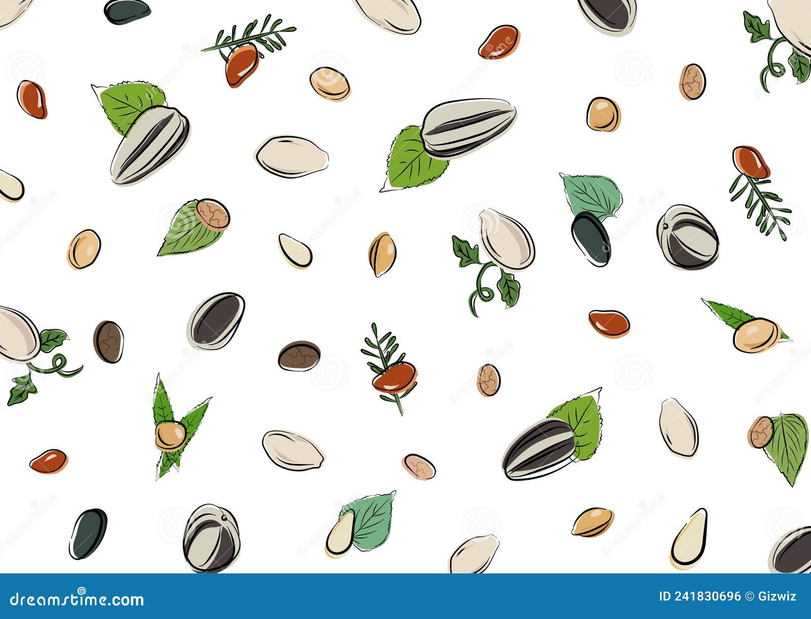 Grains wallpaper stock vector. Illustration of multigrains - 241830696
