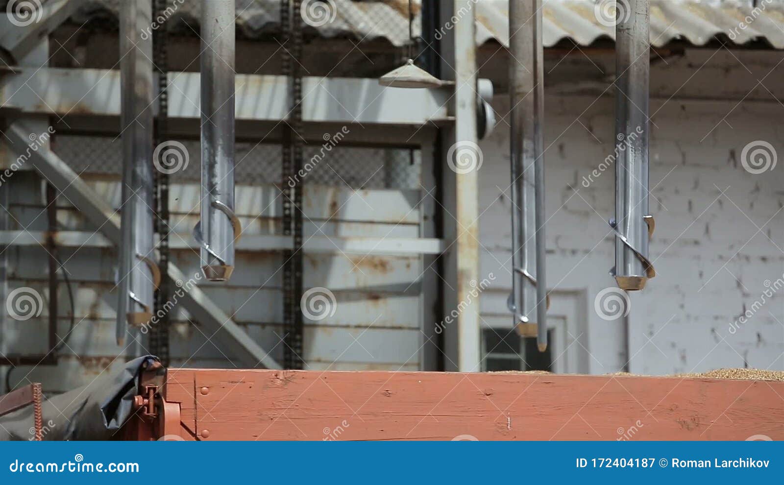 Wheat Grain Automatic Sampling Probe Stock Video - Video of enterprise ...