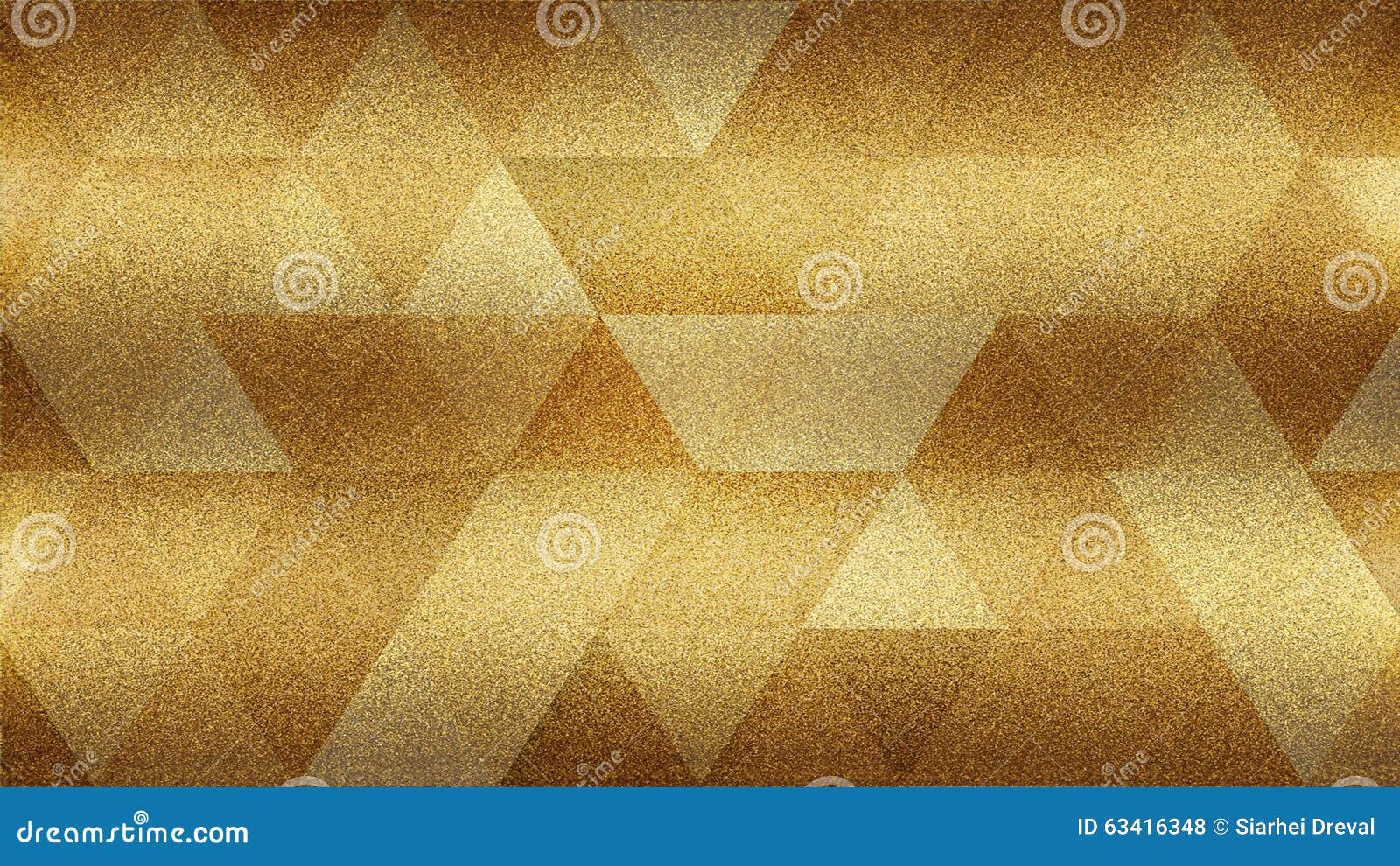 Grainy Background with Abstract Yellow and Gold Triangle Shapes. Stock ...