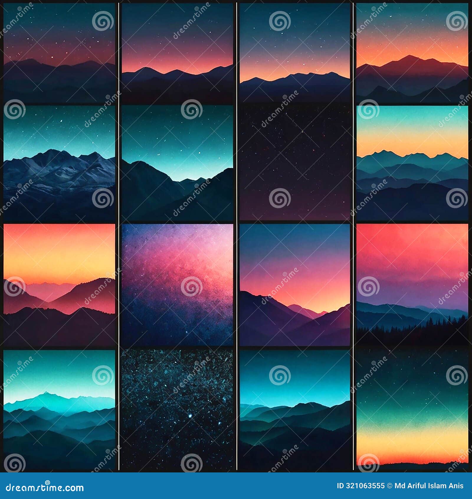 Grainy Gradient Backgrounds Stock Illustration - Illustration of ...