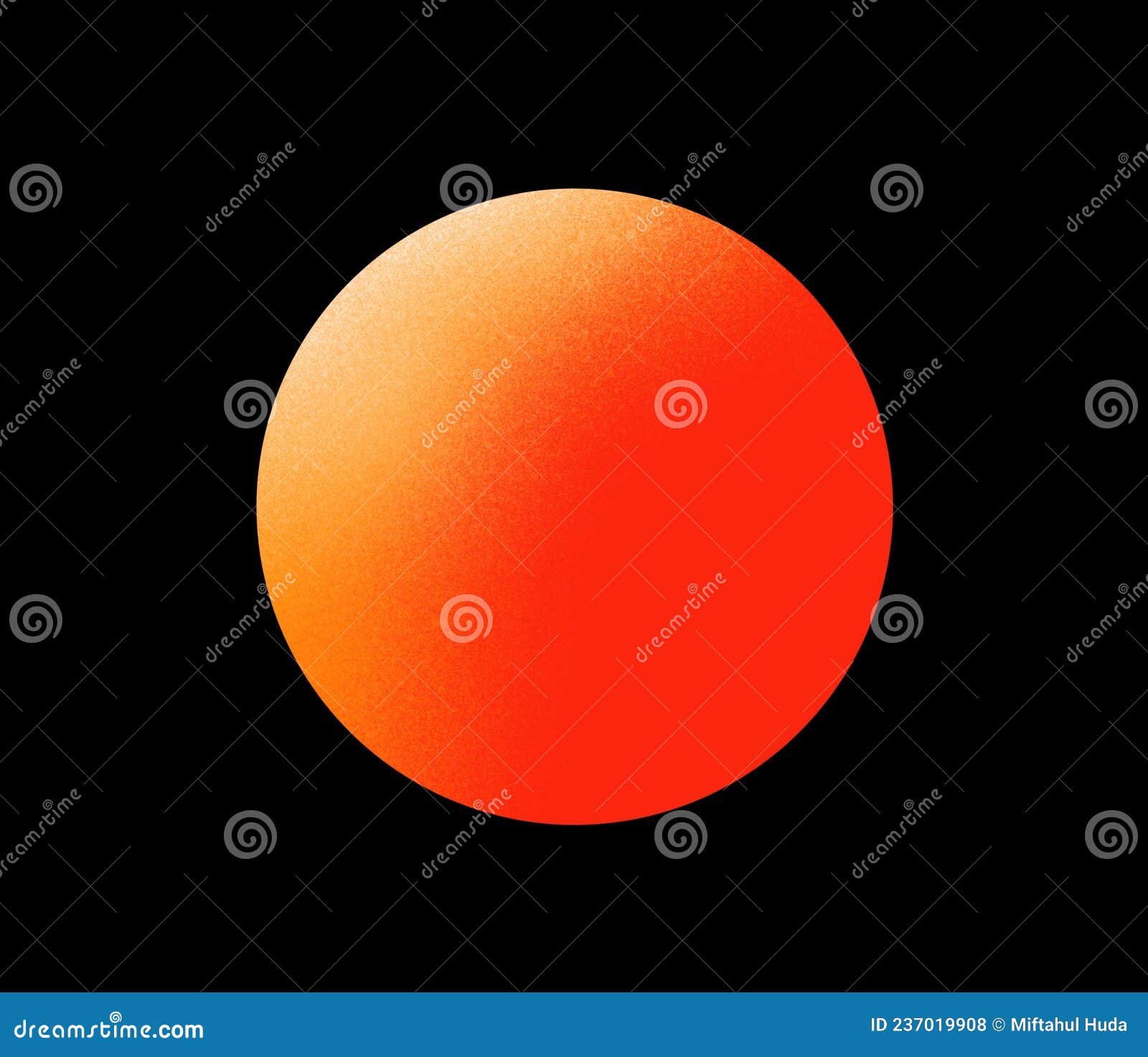Grainy Gradient Object in the Round Shape. Stock Illustration ...