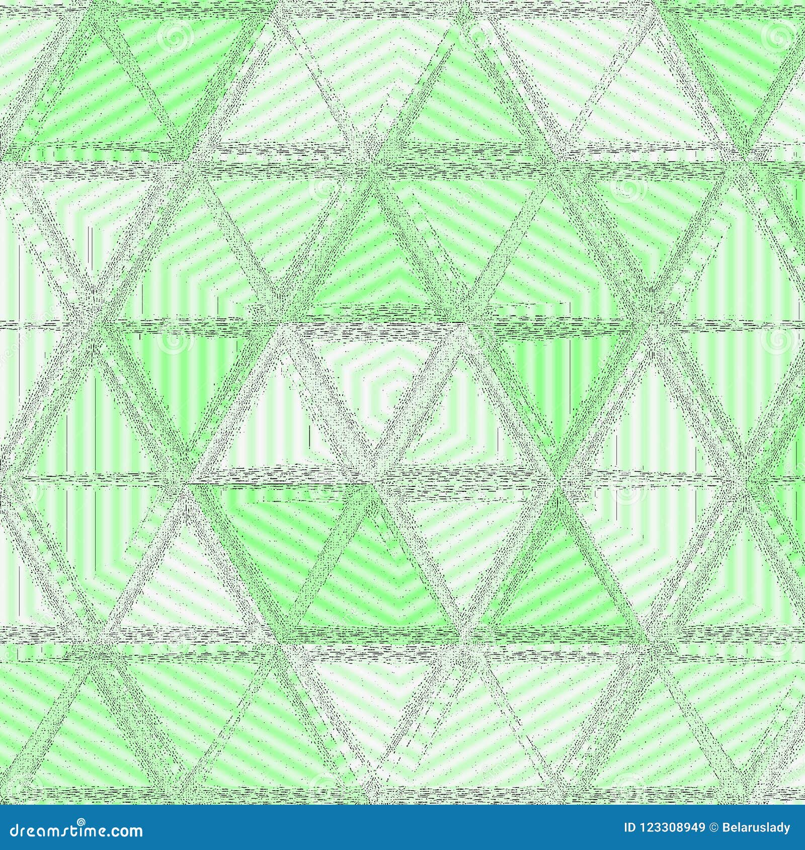 Grainy Green Pattern Composed of Mint Triangles Stock Illustration ...