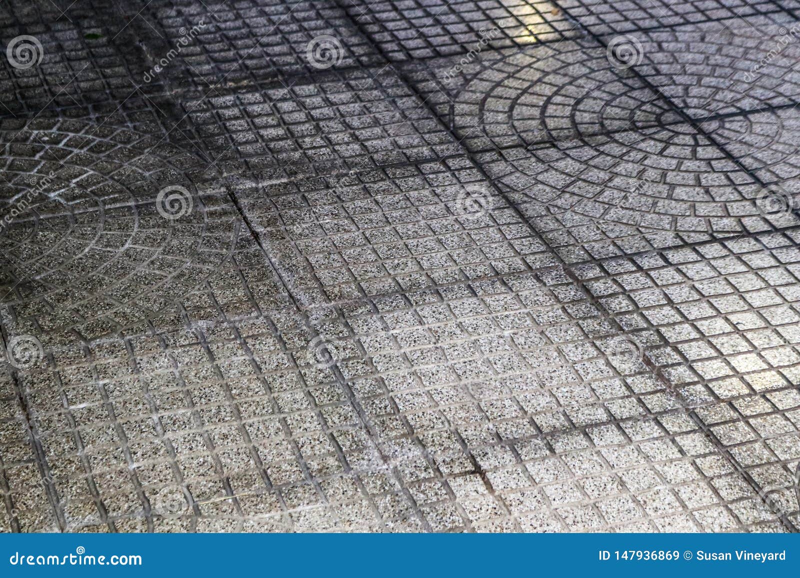 Grainy Looking Gray Tile in an Interesting Pattern with Squares and ...