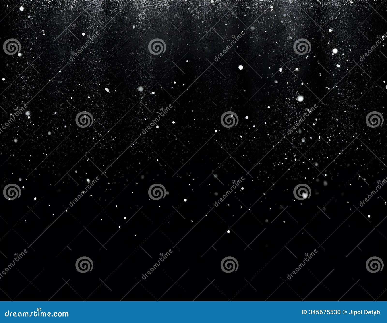 Grainy Noise Particles and Snow Effect on a Black Background. Stock ...