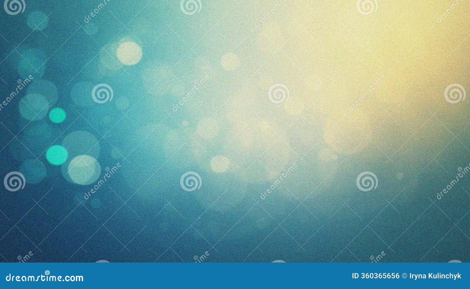 Grainy Noise Textured Abstract Bokeh Background with Blue and Yellow ...