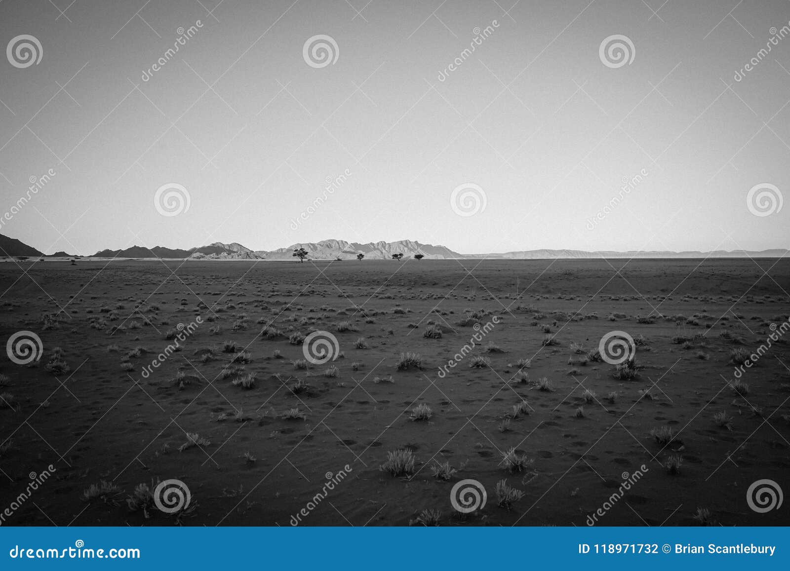 Grainy Old Style Effect Image Typically Dry Flat Landscape Stock Photo ...