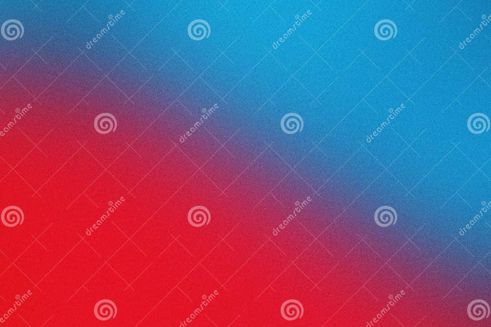 Grainy Texture with Blue and Red Gradient Background Blending from the ...