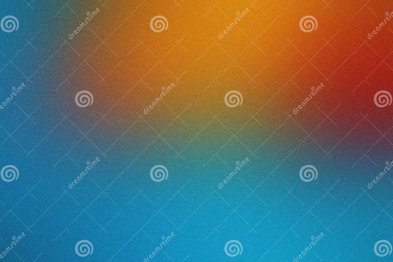 Grainy Texture Gradient Background Fading from Blue To Orange Stock ...