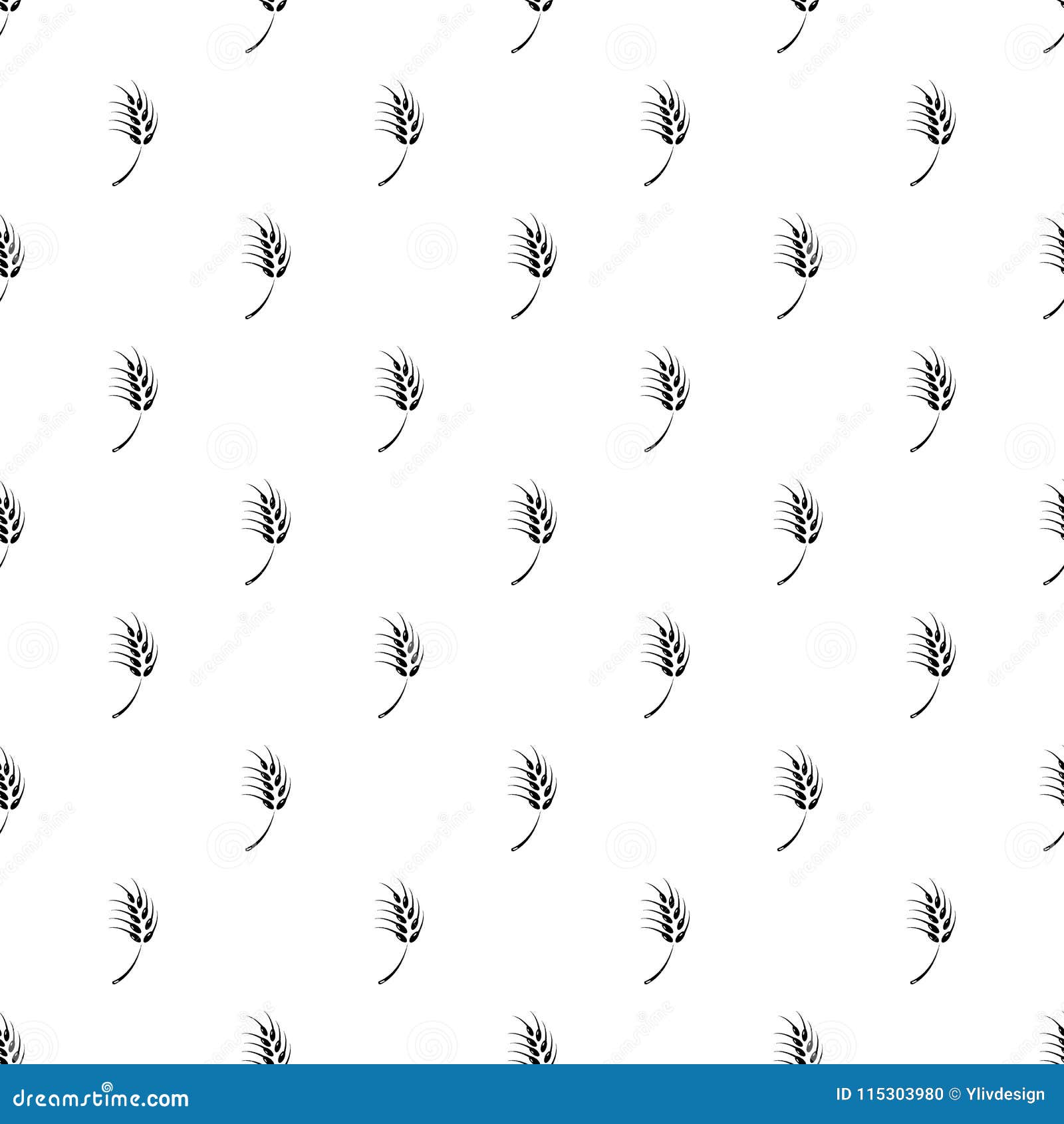 Grainy Wheat Pattern Vector Seamless Stock Vector - Illustration of ...