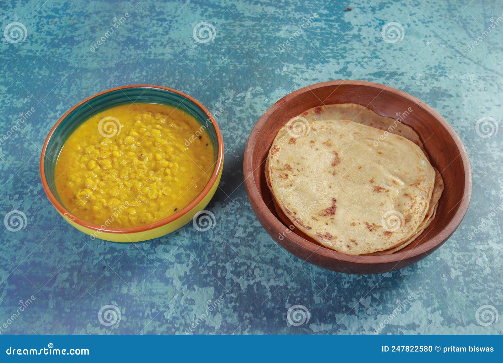 Gram Pulses Dal And Chicken Chap Stock Photo | CartoonDealer.com #247822512
