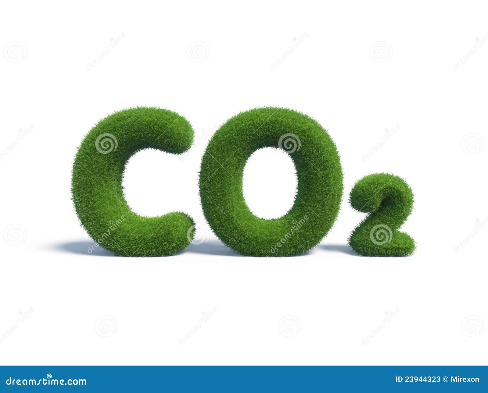 Grama Verde Do CO2 Sob a Forma Das Letras Ilustração Stock - Ilustração ...