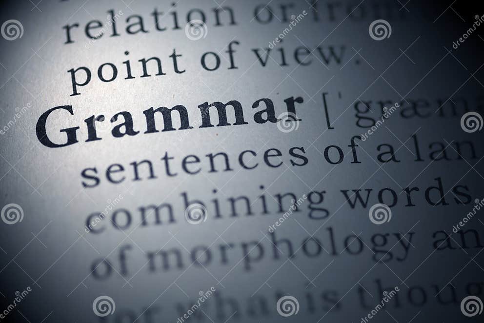Grammaire image stock. Image du définition, dictionnaire - 36402887