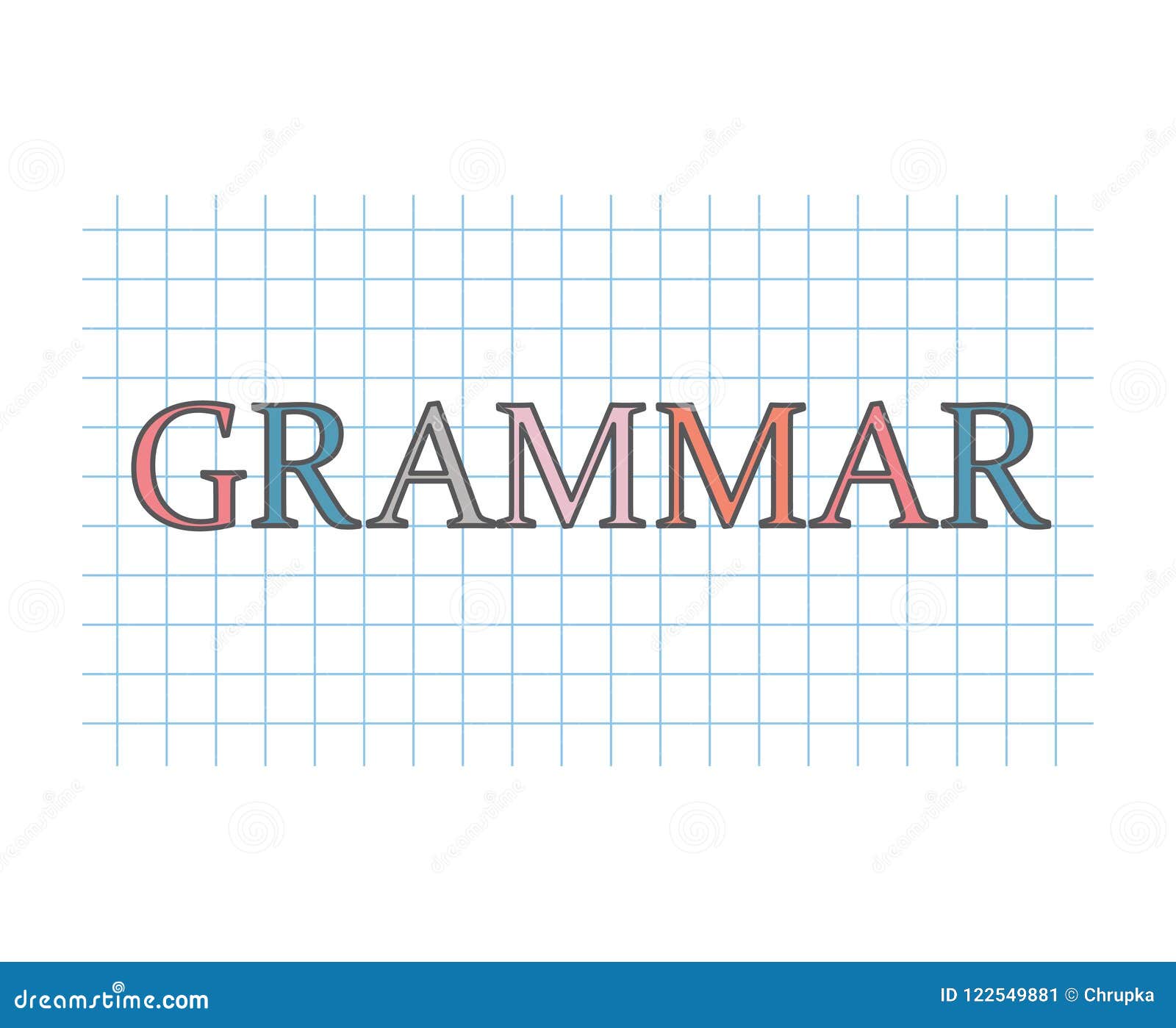 Grammar concept stock vector. Illustration of background - 122549881