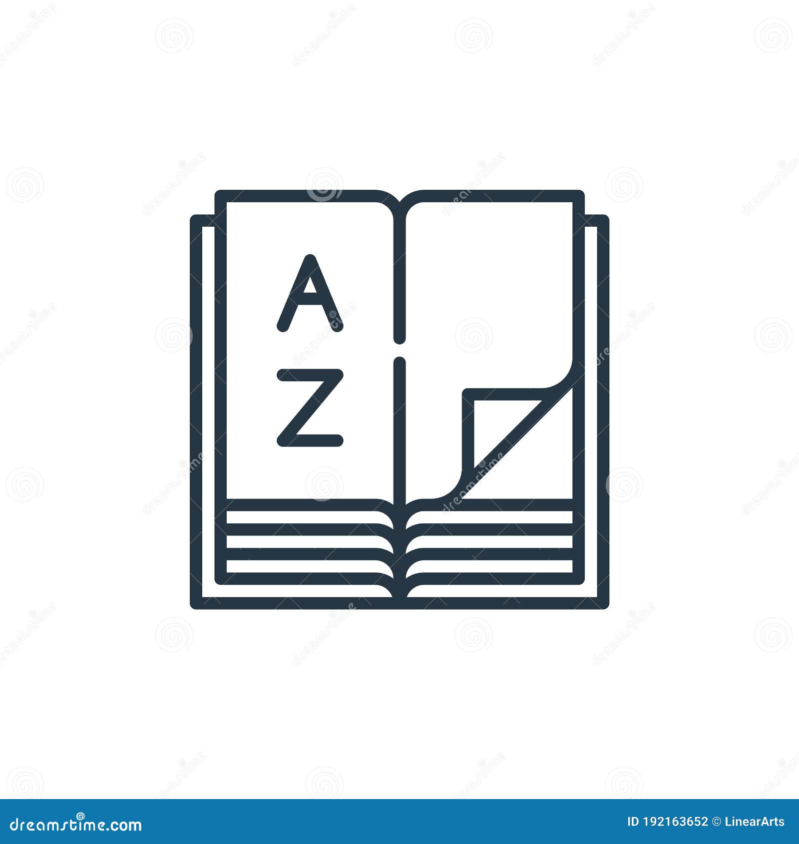 Grammar, Education Flat Line Icons Set. Parts Of Speech Verb ...