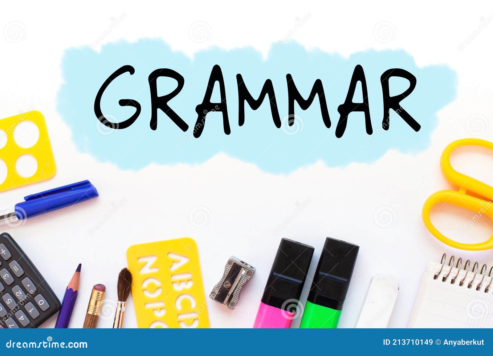 Grammar, Learn Language Concept Stock Image - Image of conceptual, icon ...