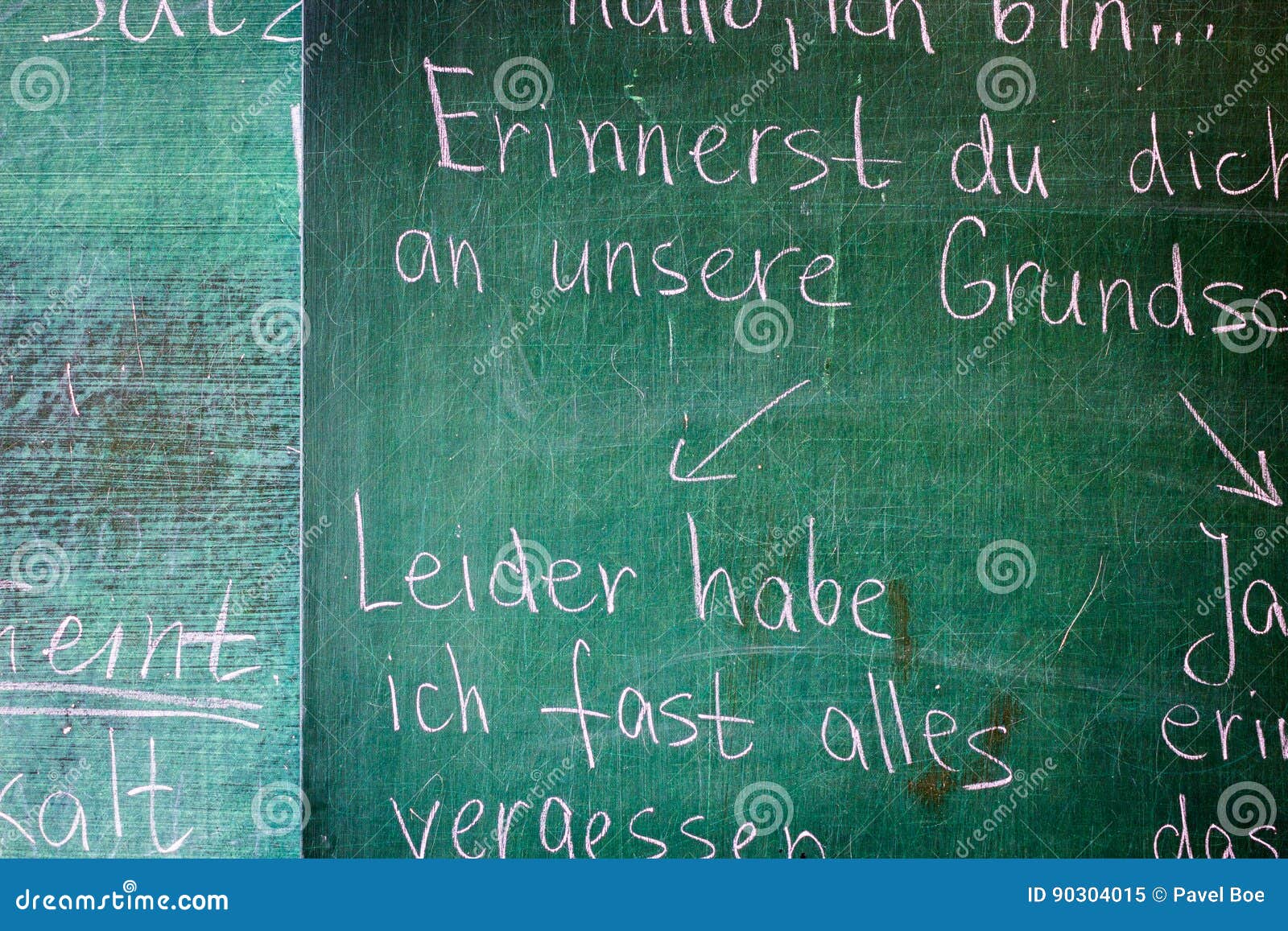 Grammar Sentences on Blackboard Background Stock Image - Image of ...