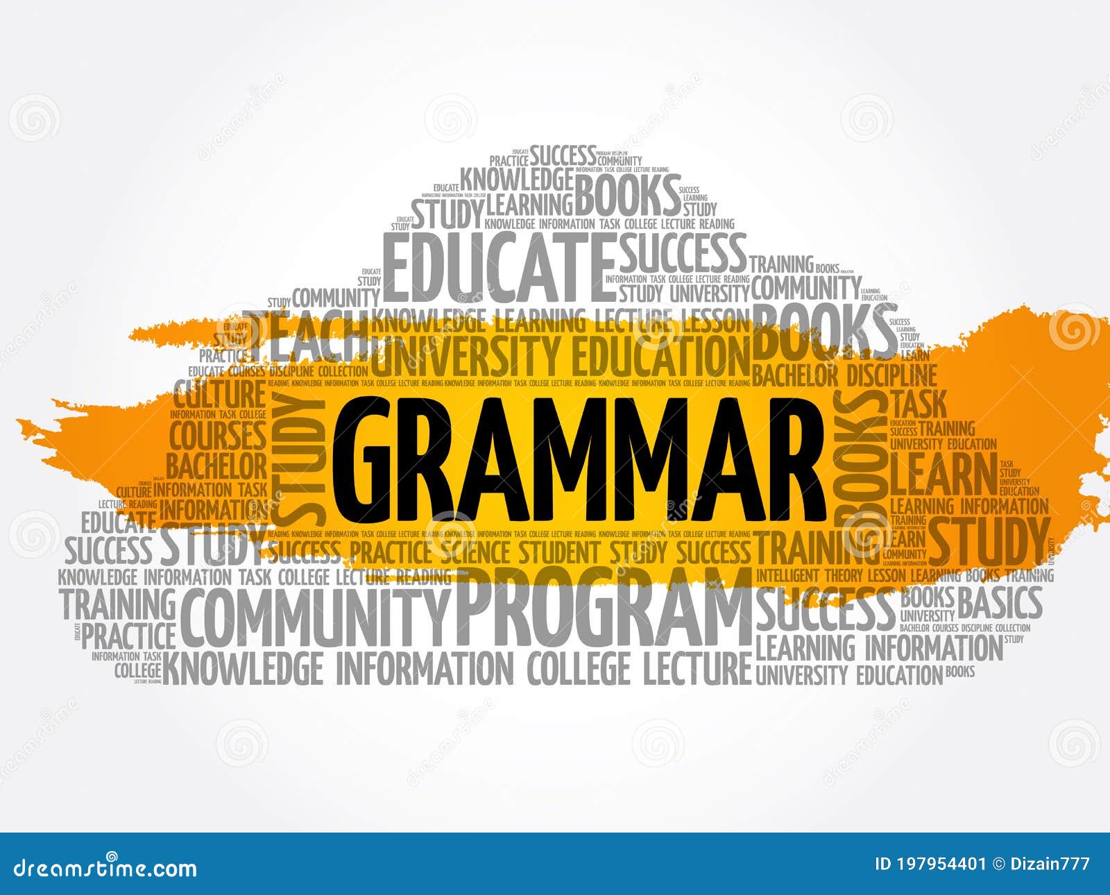 Grammar Word Cloud Collage Stock Image | CartoonDealer.com #197954401