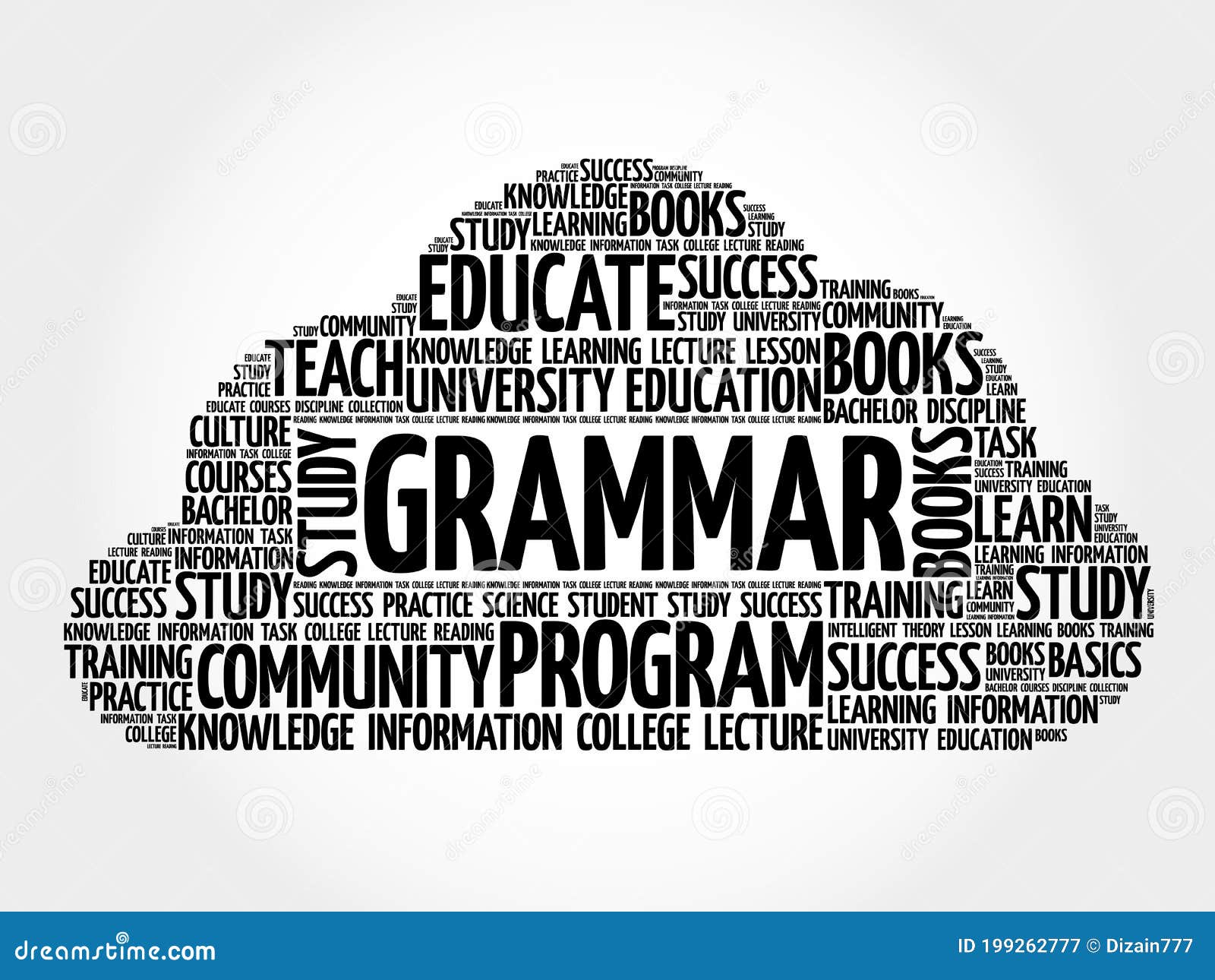Grammar Word Cloud Collage Royalty-Free Stock Photography ...