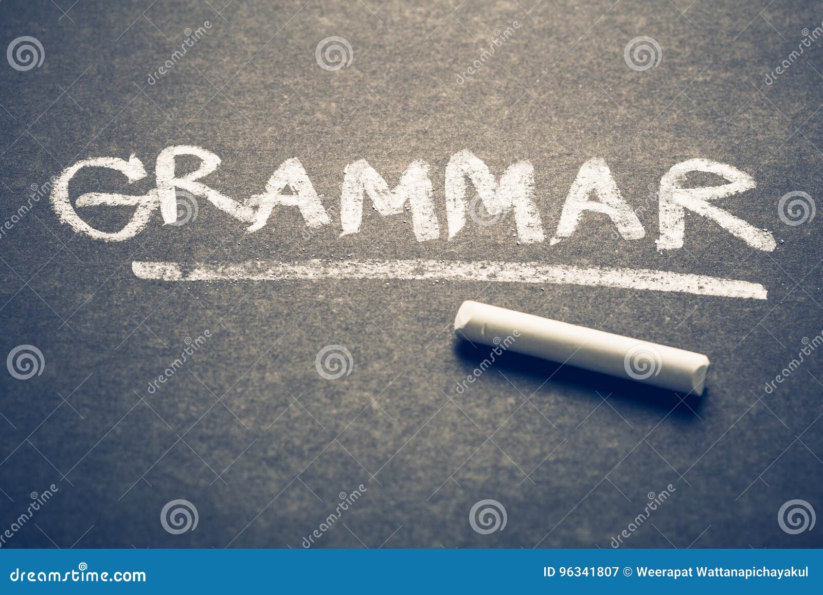 Grammar stock image. Image of chalk, international, sentence - 96341807