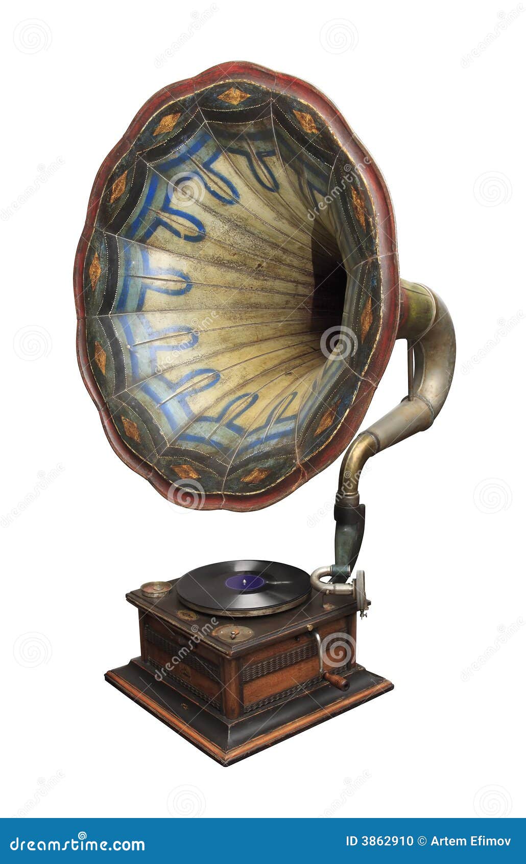 Grammophon stockfoto. Bild von bilder, listen, unterhaltung - 3862910