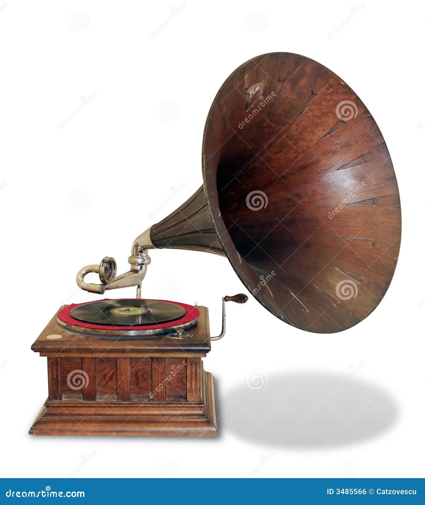 Gramofone do vintage foto de stock. Imagem de entretenimento - 3485566