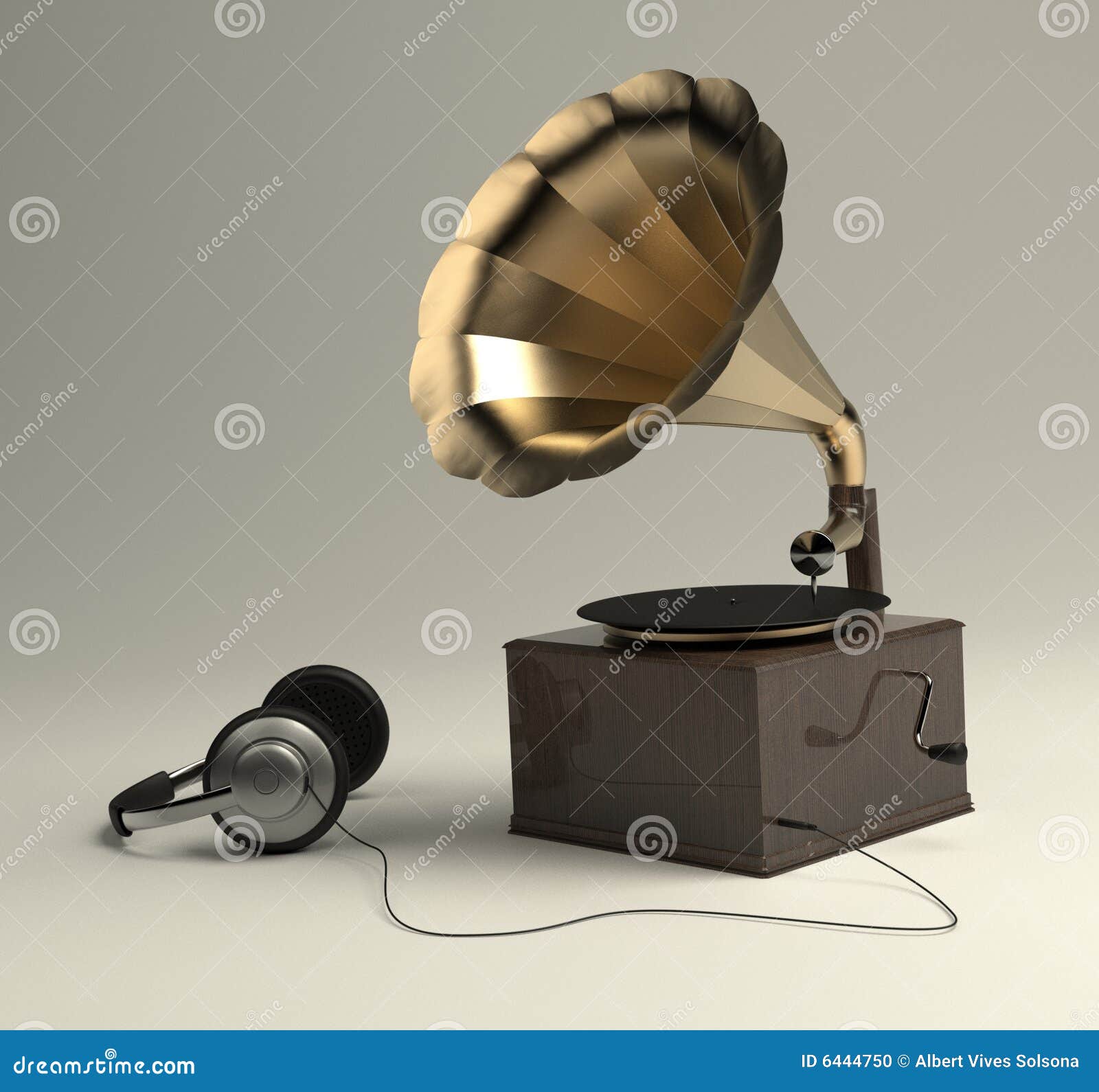 Gramophone stock illustration. Illustration of stereo - 6444750