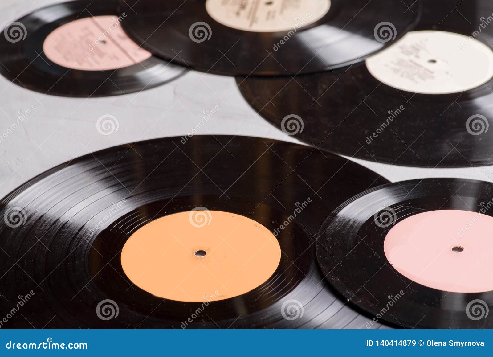 Gramophone Record of Different Sizes Stock Image - Image of nostalgia ...