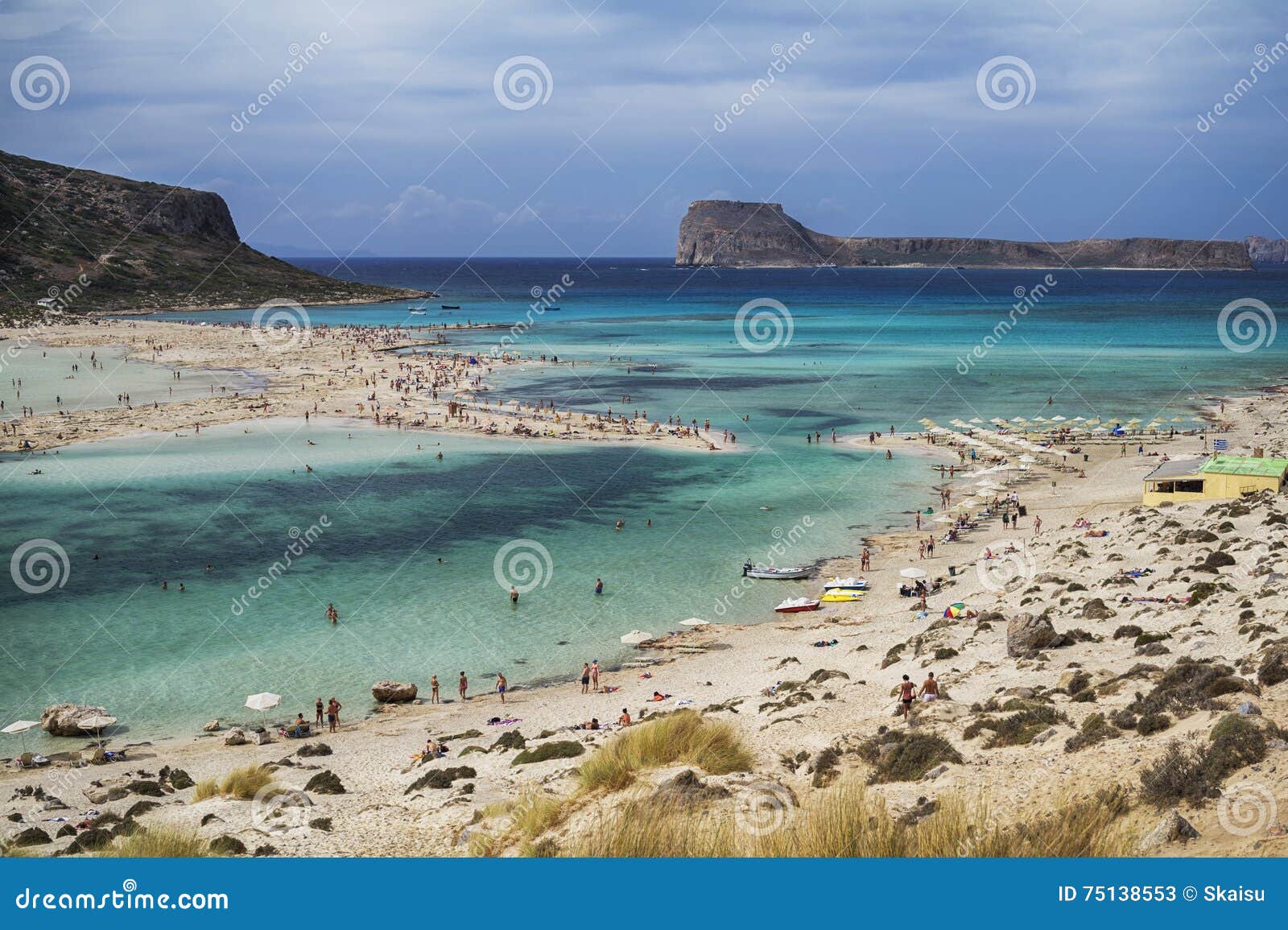 Gramvousa and Balos Lagoon in Crete Editorial Stock Photo - Image of ...