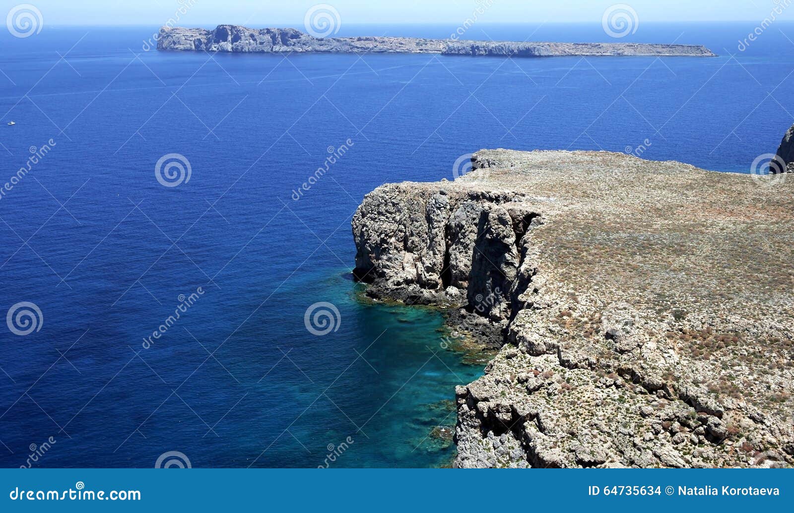 Gramvousa Island and Balos Bay Stock Photo - Image of rocks, pure: 64735634