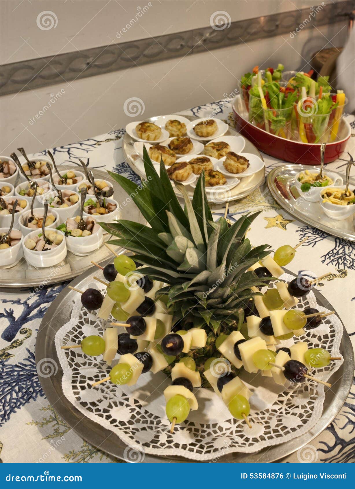 Gran buffet stock photo. Image of italian, coral, pasta - 53584876