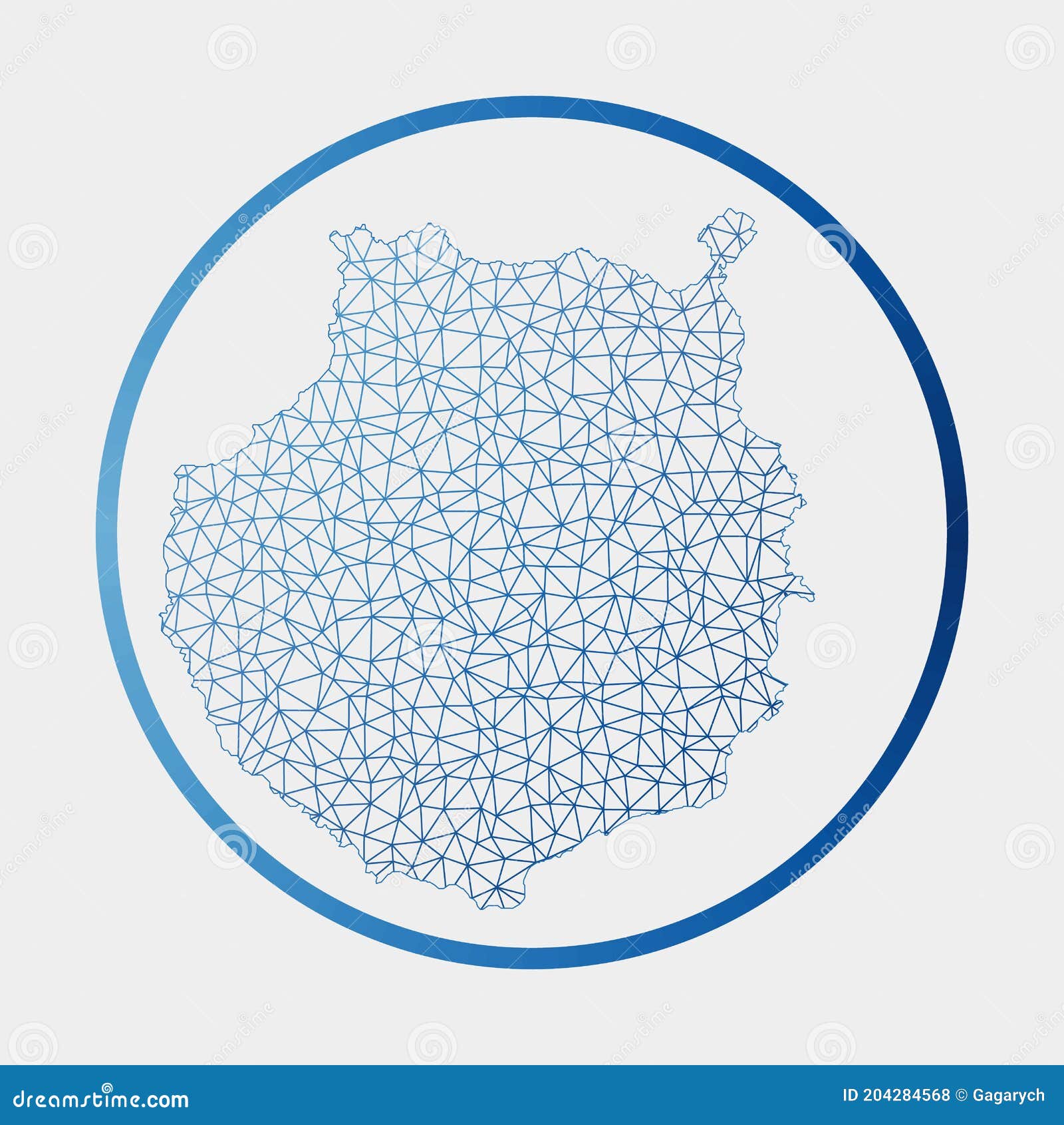 Gran Canaria icon. stock vector. Illustration of kingdom - 204284568