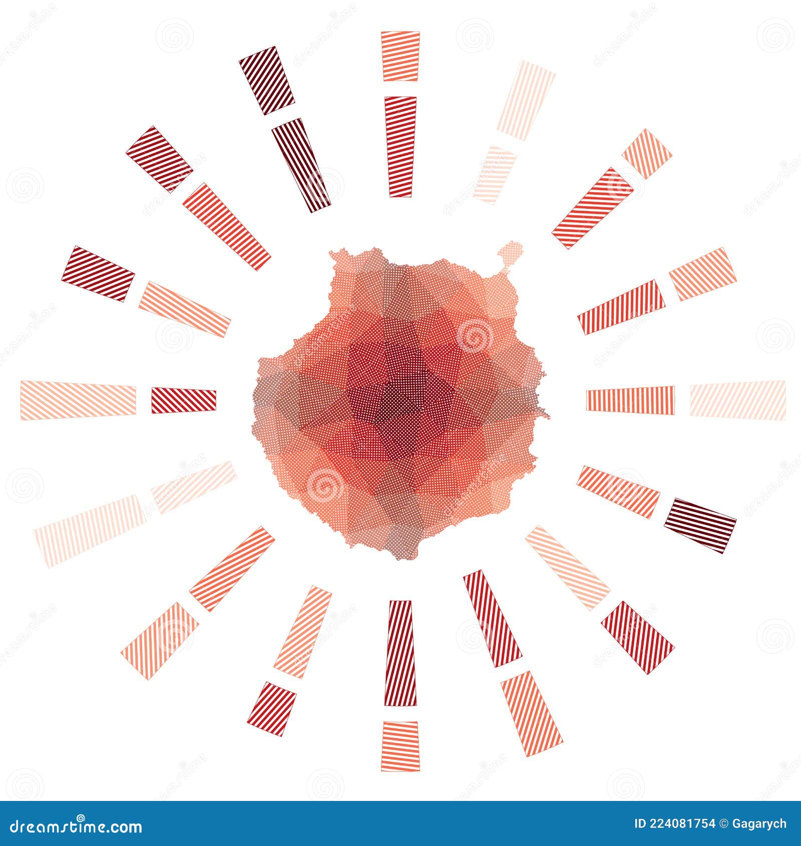 Gran Canaria Icons Collection. Cartoon Vector | CartoonDealer.com ...