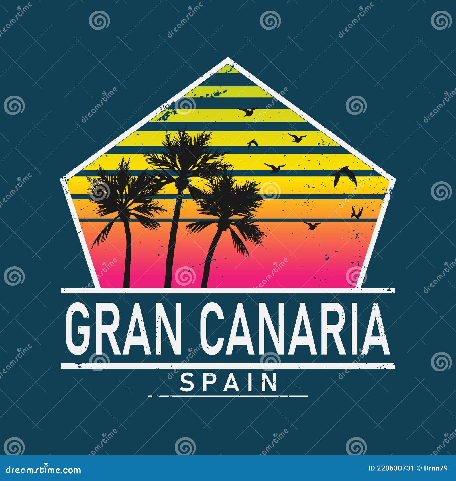 Gran Canaria Travel Rubber Stamp on White Background, Vector ...