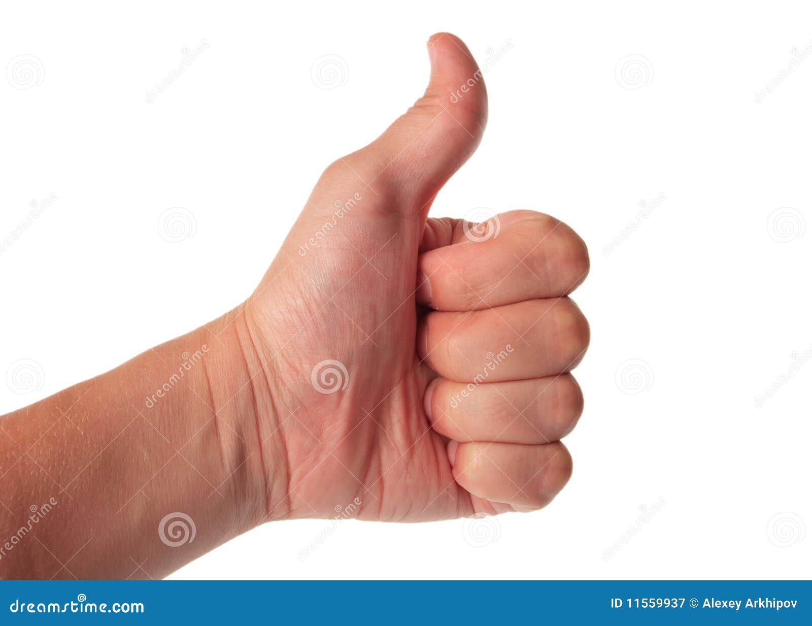 Gran dedo imagen de archivo. Imagen de brazo, felicidad - 11559937