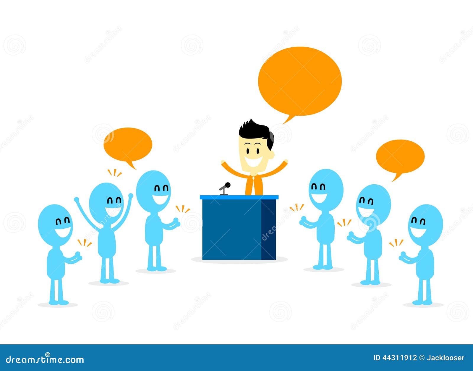 Gran discurso ilustración del vector. Ilustración de soporte - 44311912