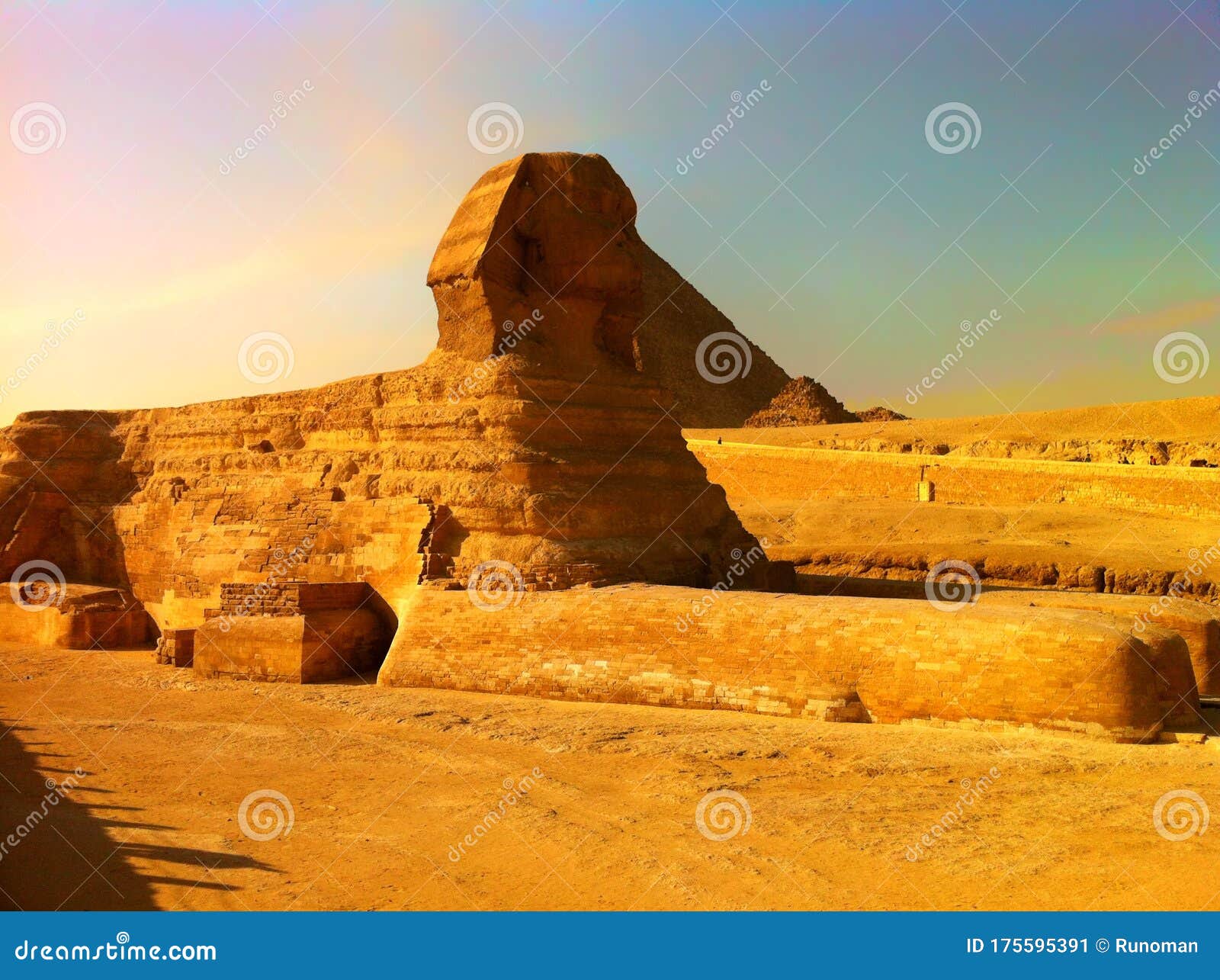 Gran esfinge de giza imagen de archivo. Imagen de humano - 175595391